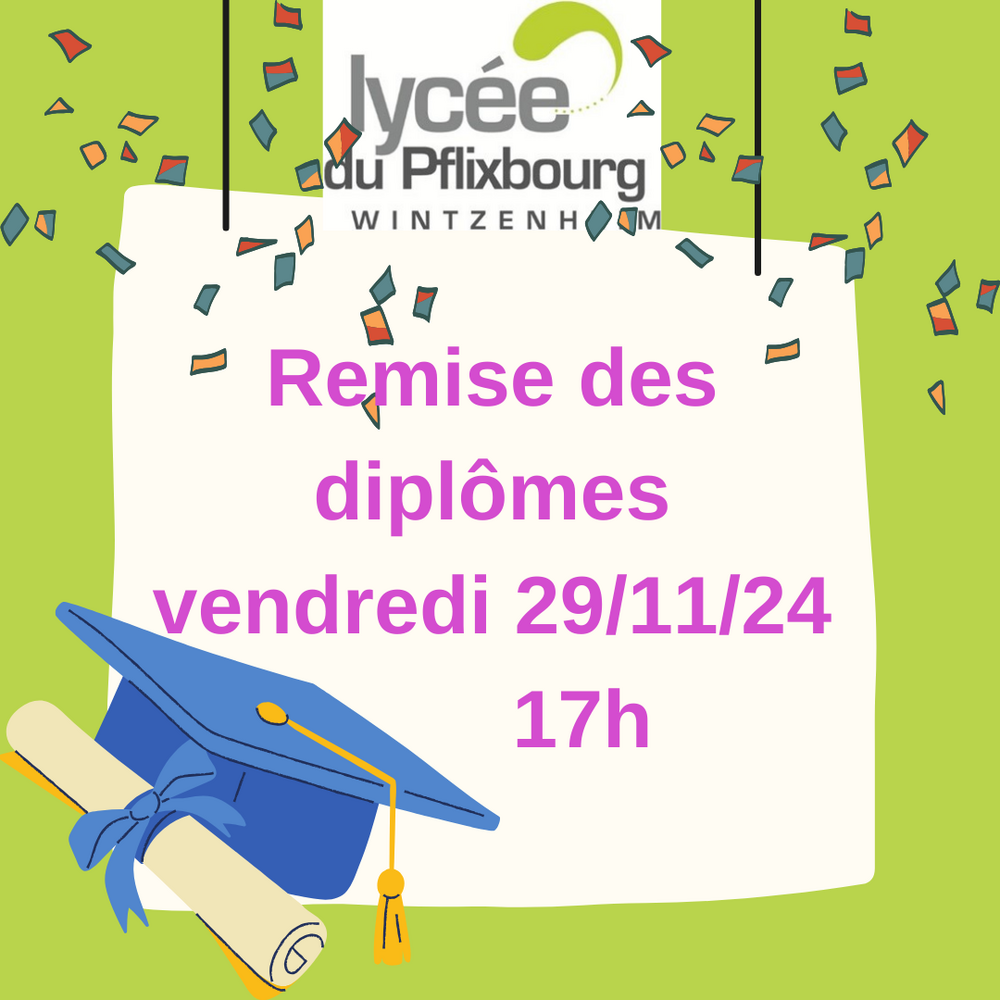 Remise des diplômes - Campus Les Sillons de Haute Alsace